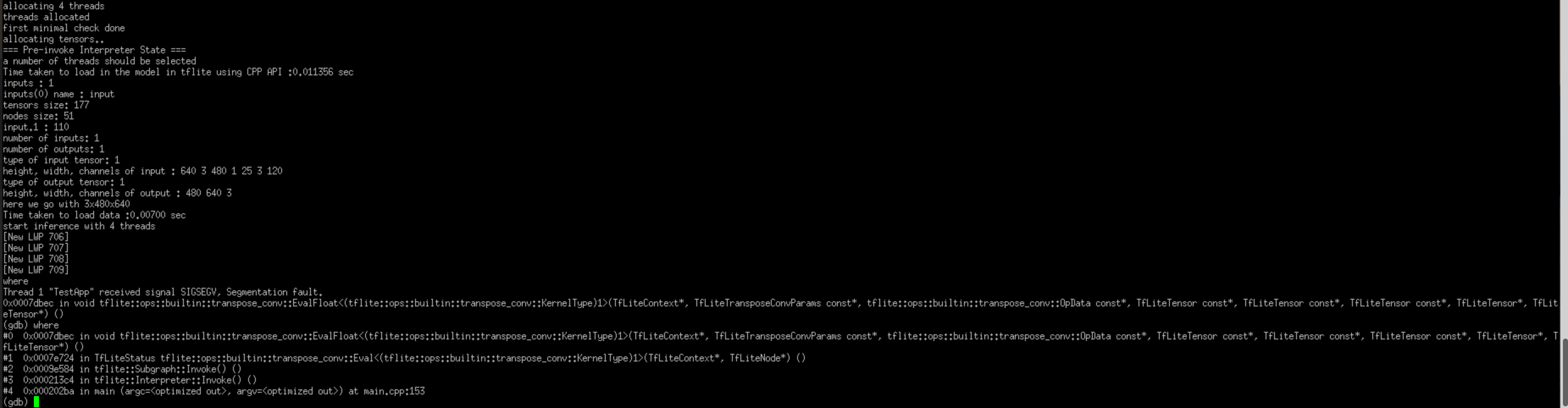 Segmentation Fault tflite::ops::builtin::transpose_conv::ResizeCol2ImTensor · Issue #41031 ...