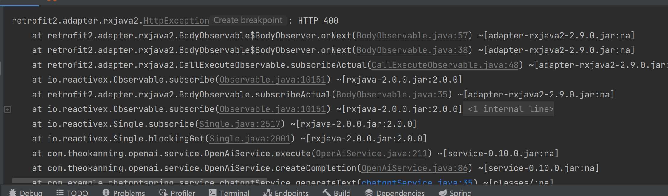 Demo Code Return With Error 400 · Issue 104 · Theokanning Openai Java · Github