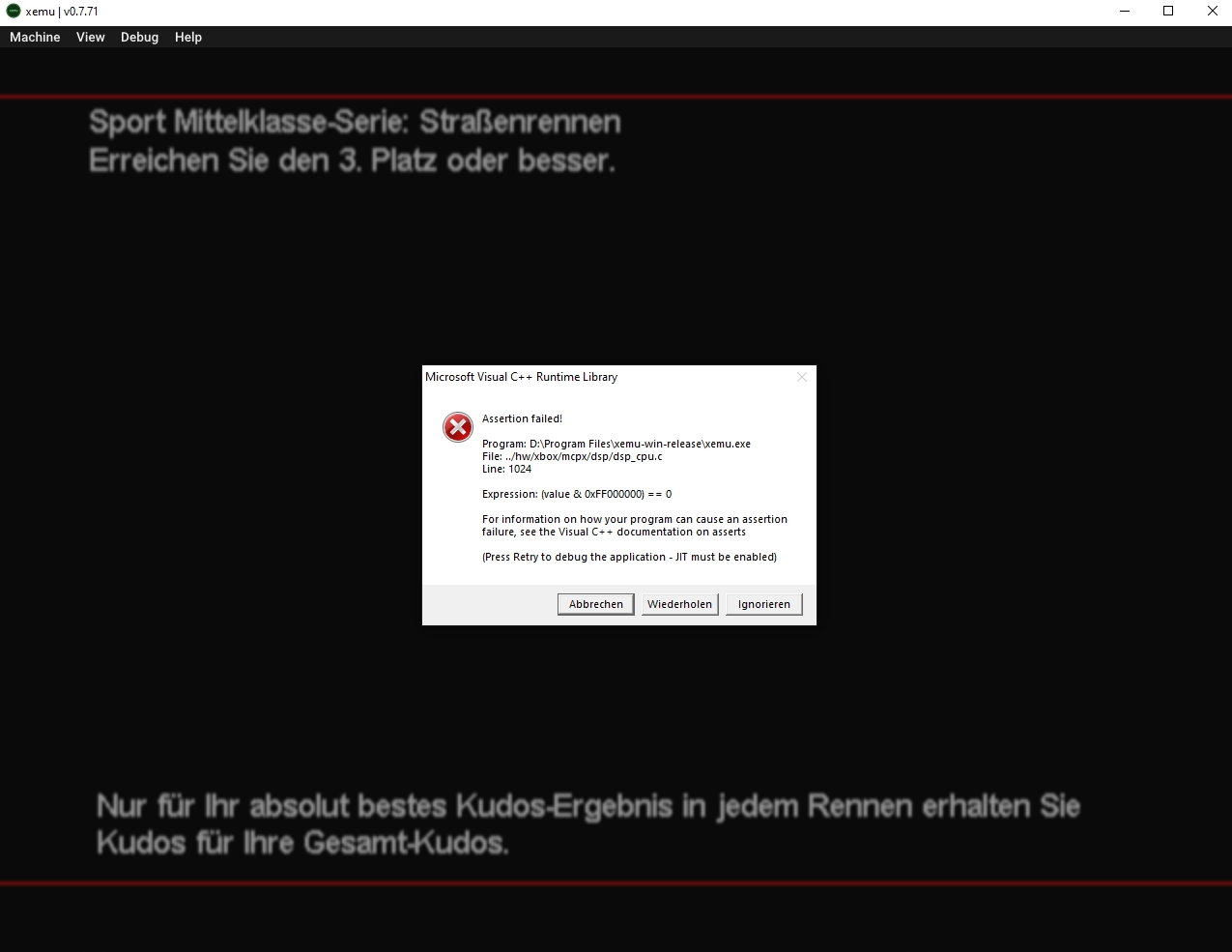 write_memory_raw: assertion failed: ((value & 0xFF000000) == 0) · Issue #1319 · xemu-project ...