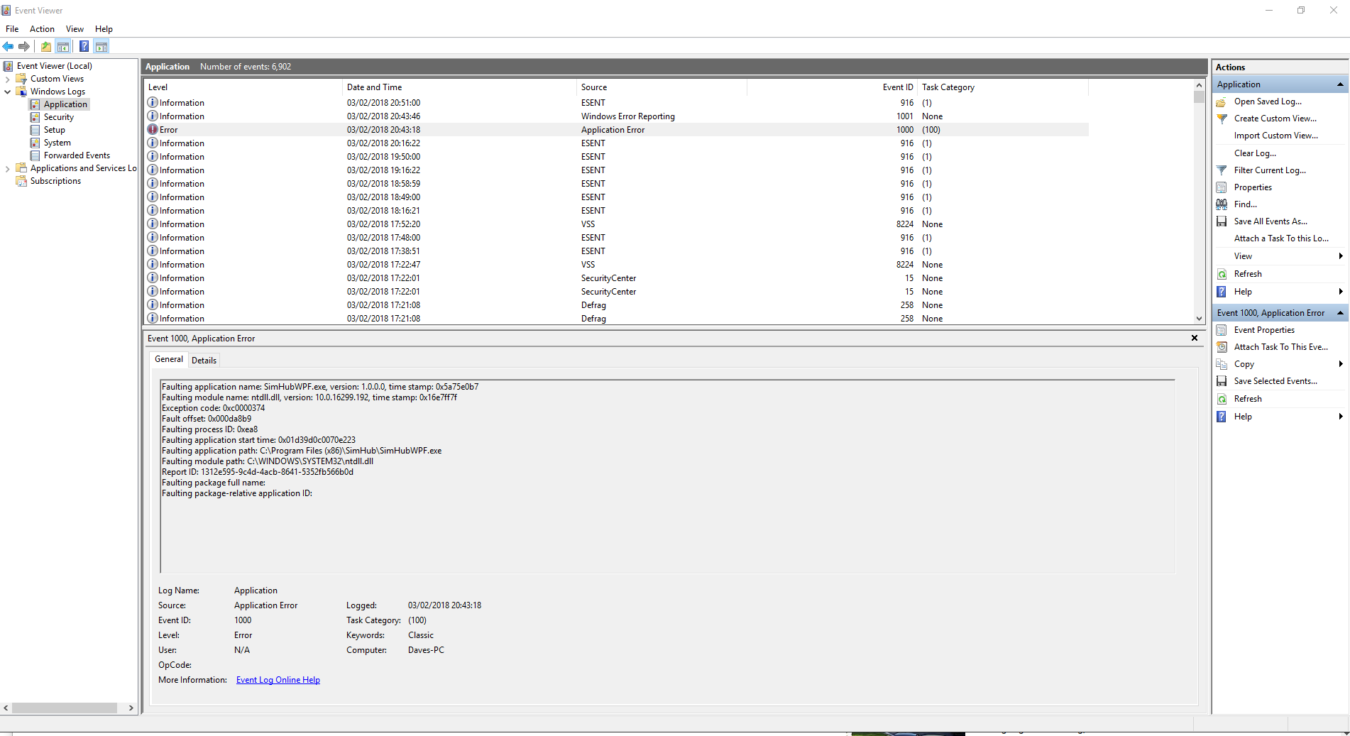 Simhub crash · Issue #226 · SHWotever/SimHub · GitHub