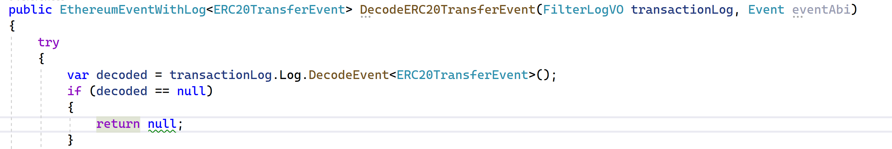 How to decode ERC20 event (Transfer or Approval) out from transaction log using Nethereum ...