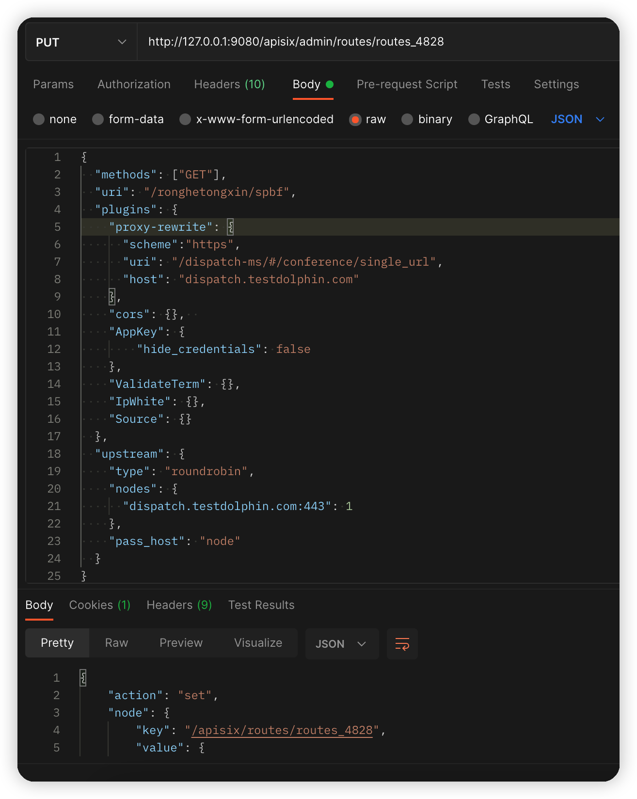 help request: How to configure the front-end interface proxy to request special symbols for ...