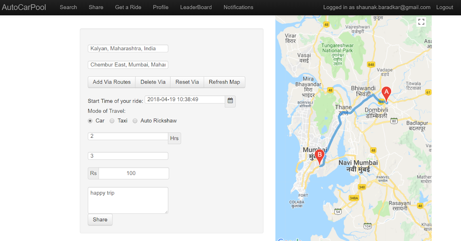 GitHub - shaunVB/Carpooling-Website: Simple php based carpool website which matches user based ...