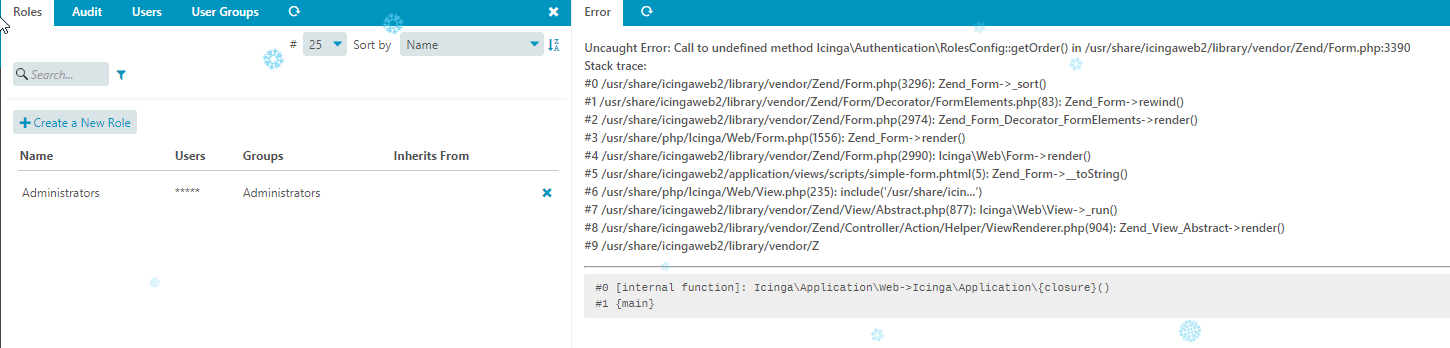 Enabeling Administrative access for a Role throws exception · Issue #4973 · Icinga/icingaweb2 ...
