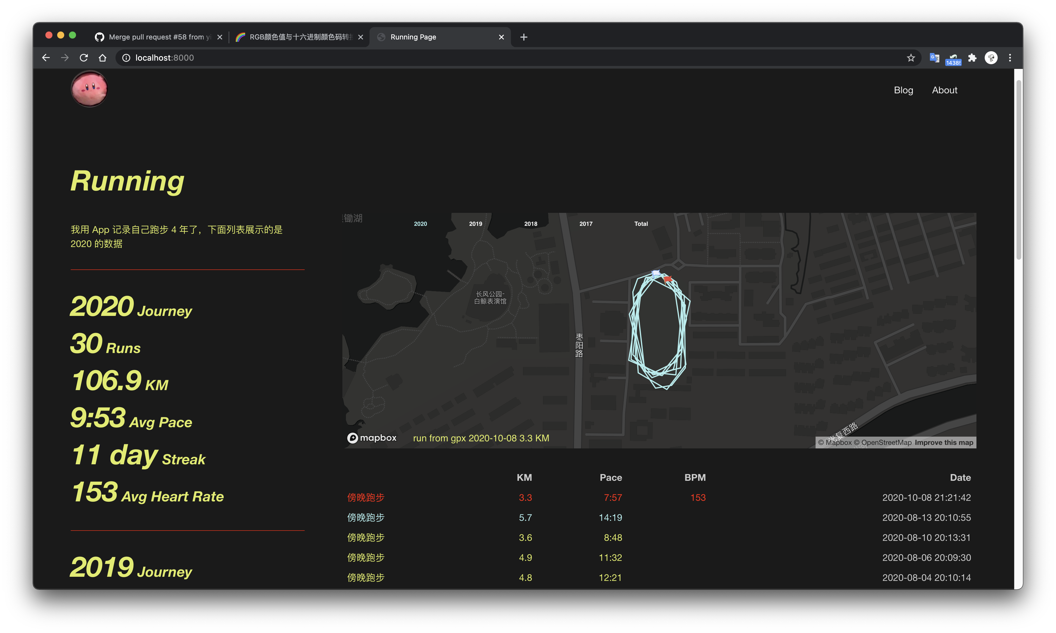 关于自定义颜色的问题 · Issue #109 · yihong0618/running_page · GitHub
