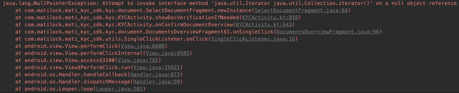 Verification flow with 0 items · Issue #6 · GetMetaMap/metamap-android-sdk · GitHub
