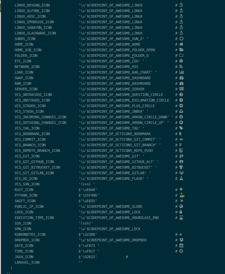 Can't get icons to show in prompt, but see them when opening files. · Issue #1098 · Powerlevel9k ...