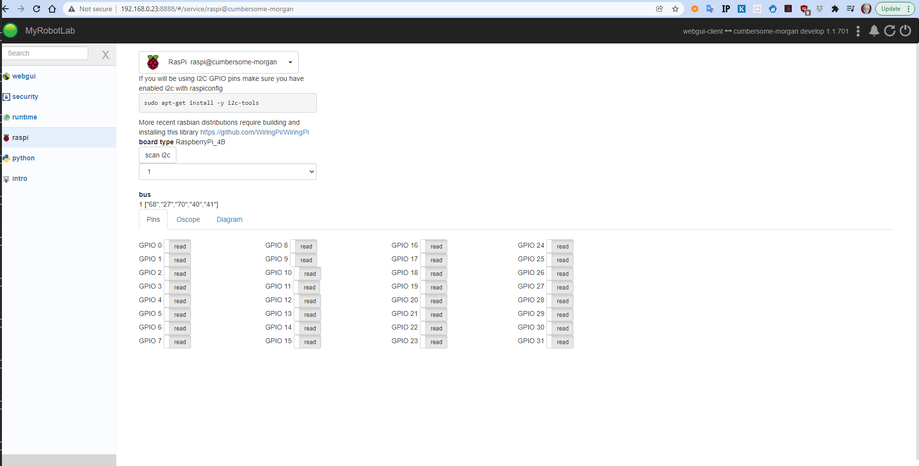 UI and control via script of the Raspi GPIO not working. · Issue #1018 · MyRobotLab/myrobotlab ...