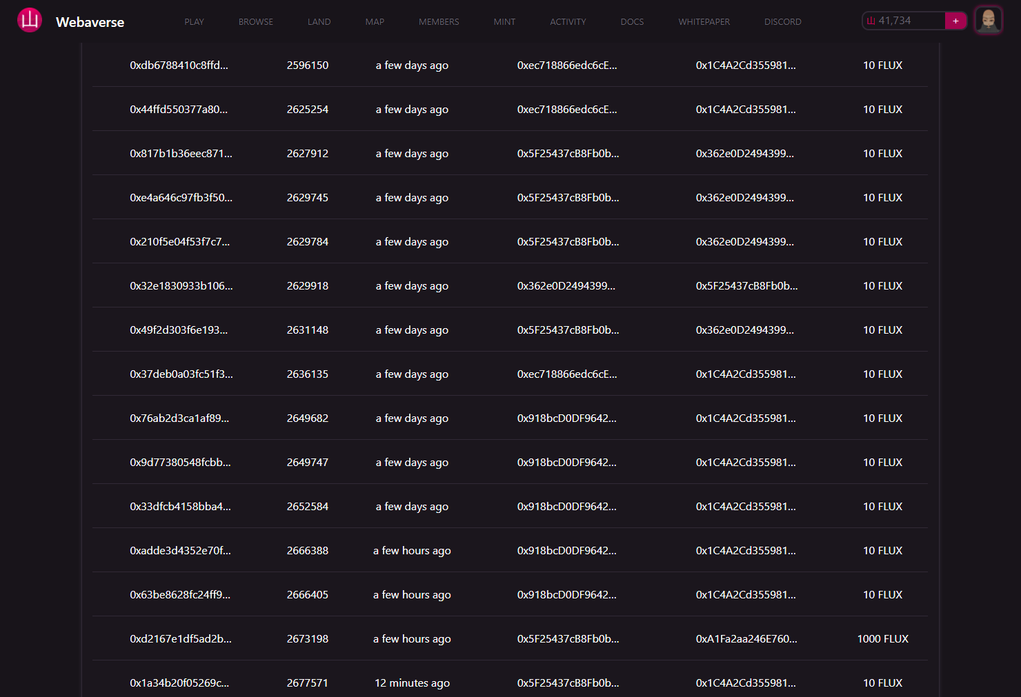 FE: Activity feed · Issue #460 · webaverse/app · GitHub