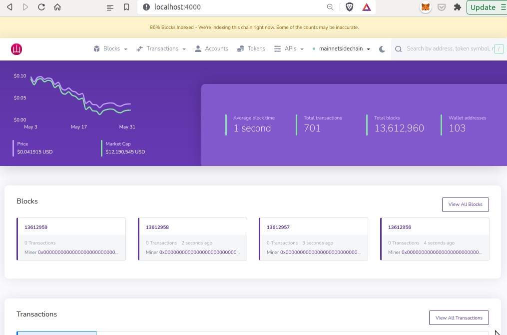 Be: Sidechain blockchain explorer · Issue #1130 · webaverse/app · GitHub