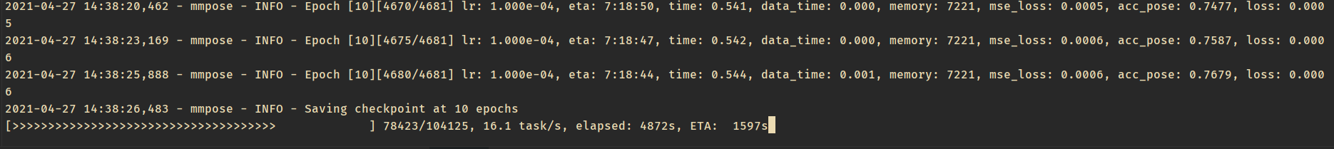 saving checkpoint is slow · Issue #604 · open-mmlab/mmpose · GitHub