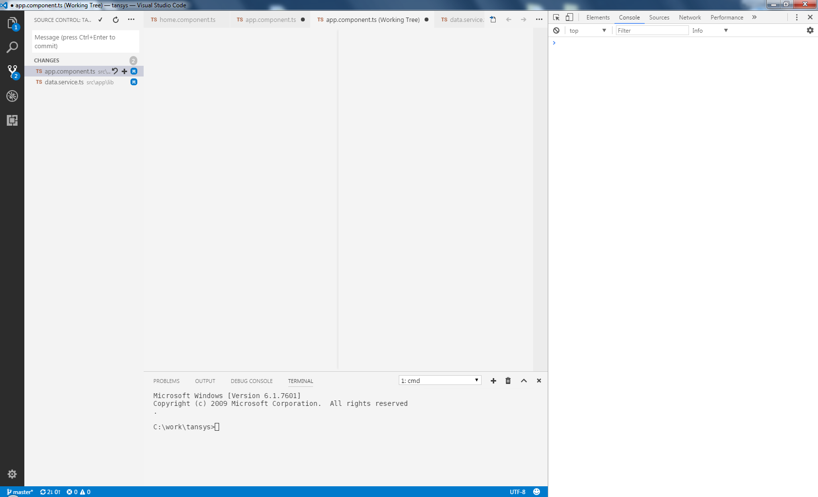 Working Tree window empty when opening first time · Issue #34816 ...