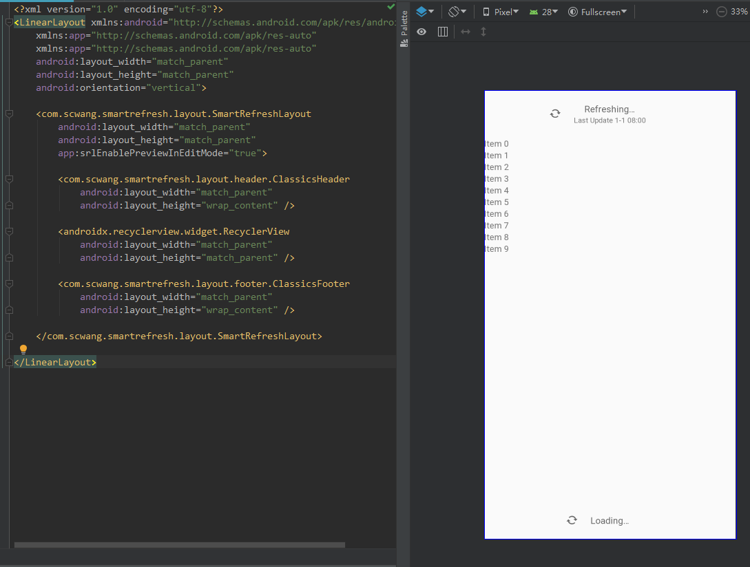 1.1.0-alpha-16以后界面不能预览了????? · Issue #896 · scwang90/SmartRefreshLayout · GitHub