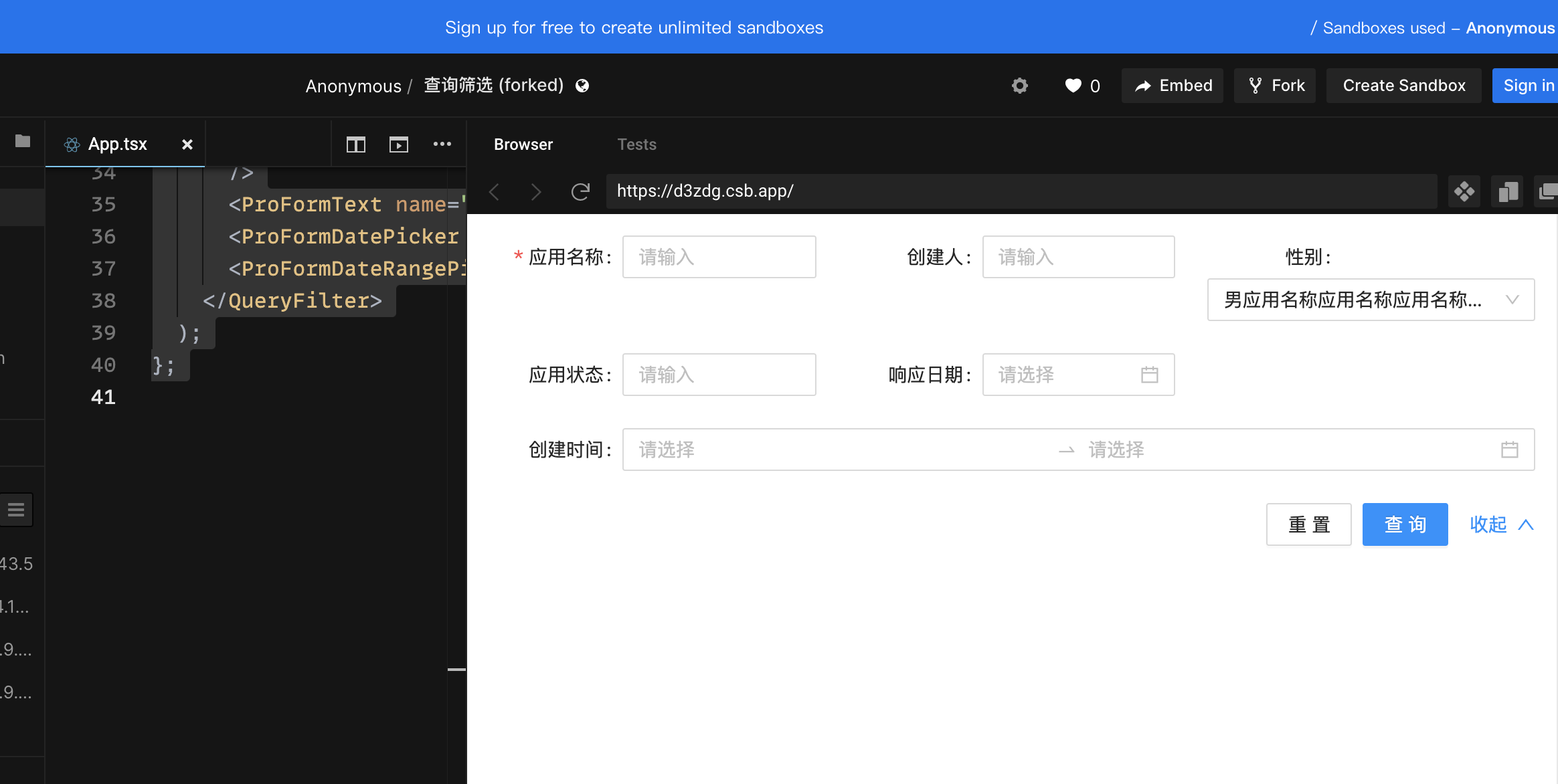 🐛[BUG] QueryFilter horizontal mode select item too long style error · Issue #3926 · ant-design ...
