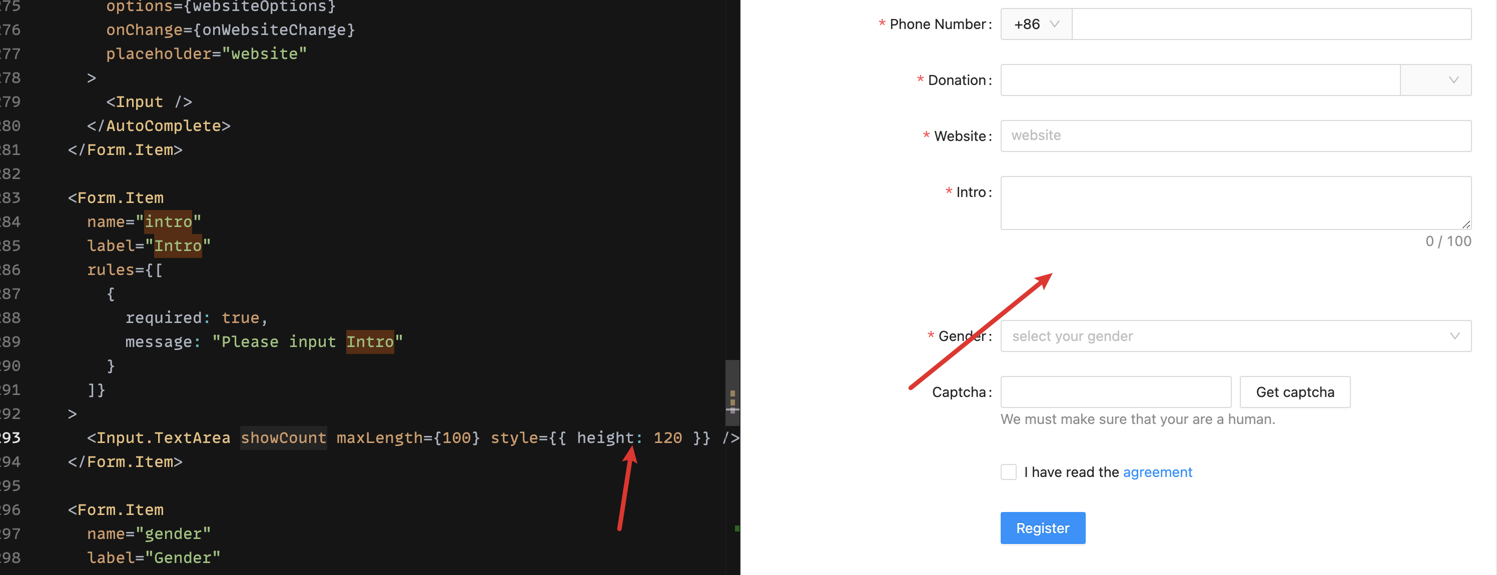 Show Error Setting Input Textarea Height Style And ShowCount Issue 