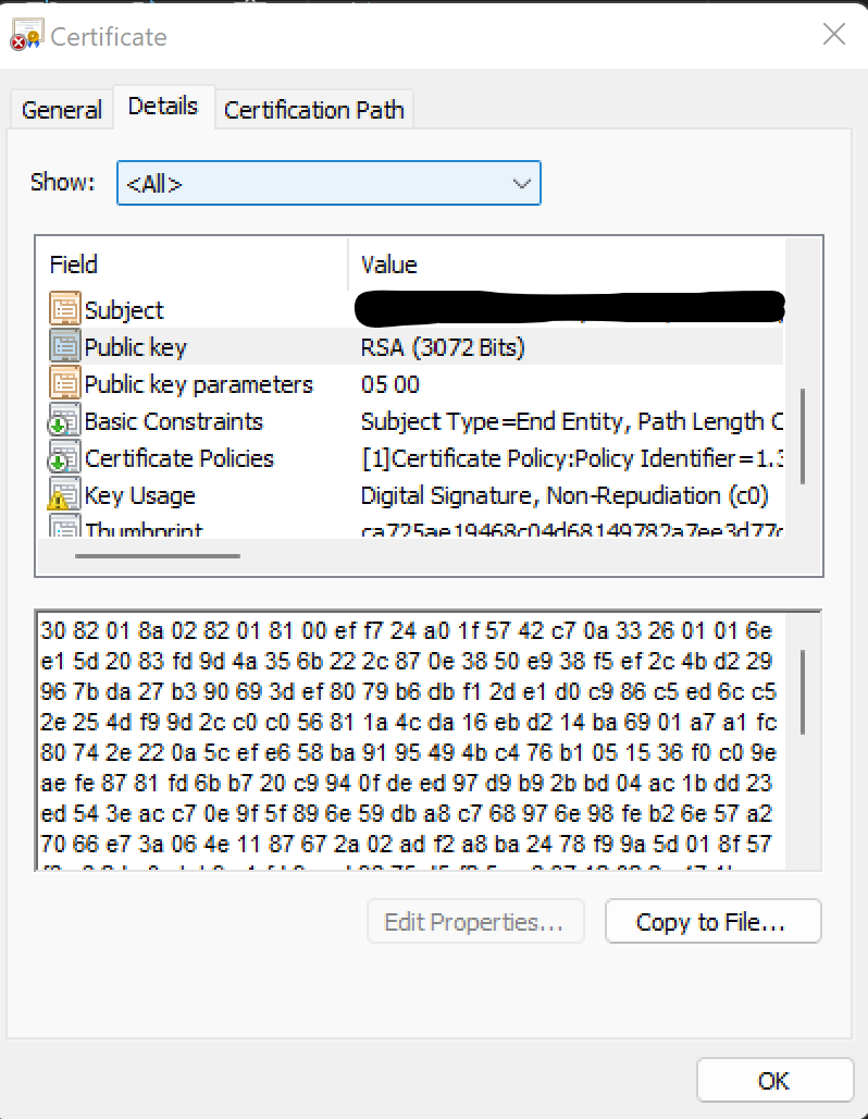 Issue with certificates with 3k key lenght · Issue #15 · microsoft/SPID ...
