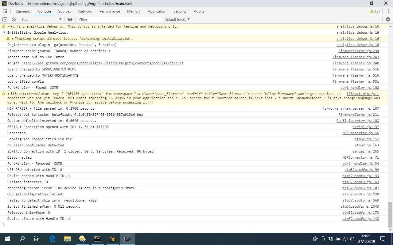 1070 Does Not Flash Firmware Anymore · Issue 1772 · Betaflightbetaflight Configurator · Github