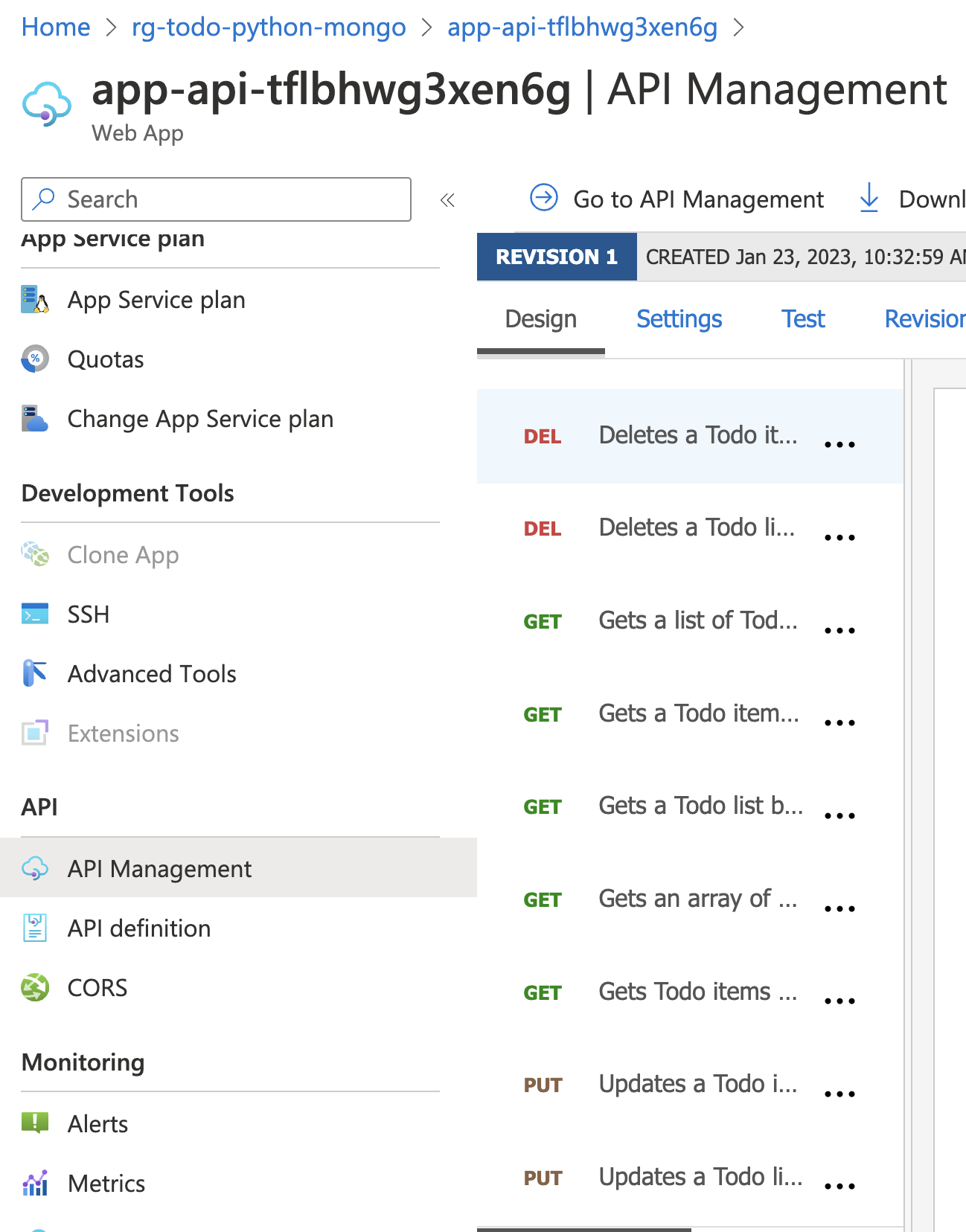 [issue] Todo Samples Are Missing Apimanagementconfig Setting · Issue 1377 · Azure Azure Dev