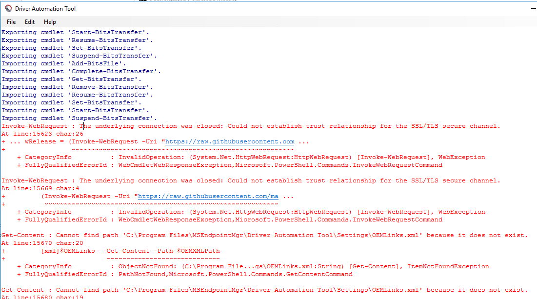 Githubusercontent Connection is not private · Issue #263 · maurice-daly/DriverAutomationTool ...