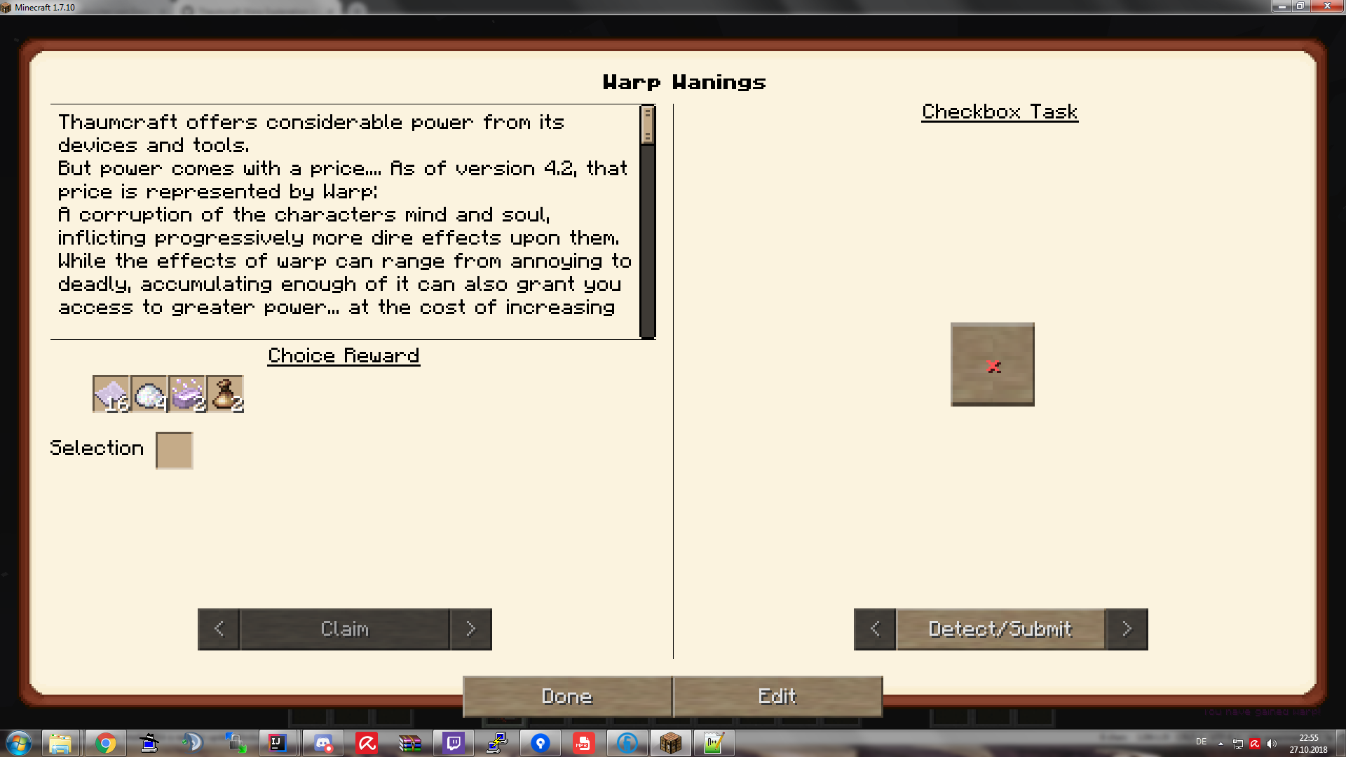 Thaumcraft Warp Explanation in Questline · Issue #3777 · GTNewHorizons ...