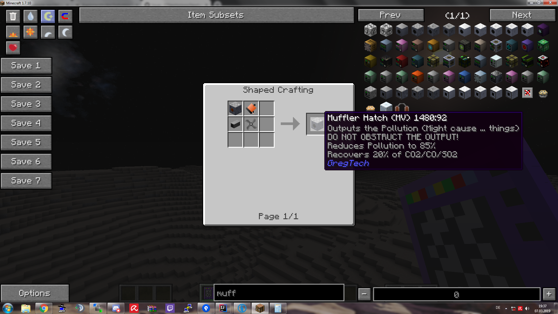 Muffler Hatch (MV) Recipe Incorrect · Issue #4207 · GTNewHorizons/GT ...
