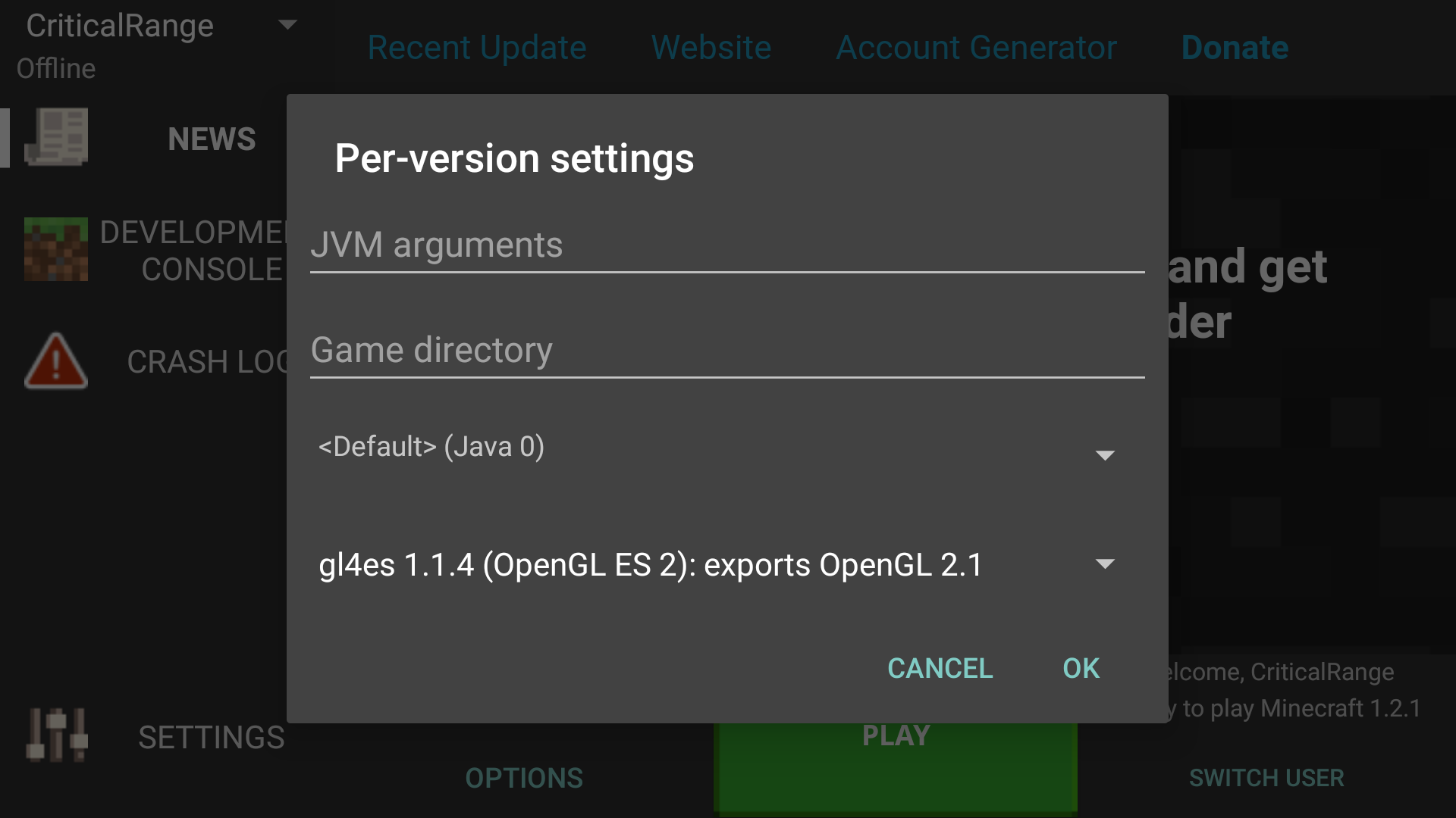[BUG] About independent version settings · Issue #1861 · PojavLauncherTeam/PojavLauncher · GitHub