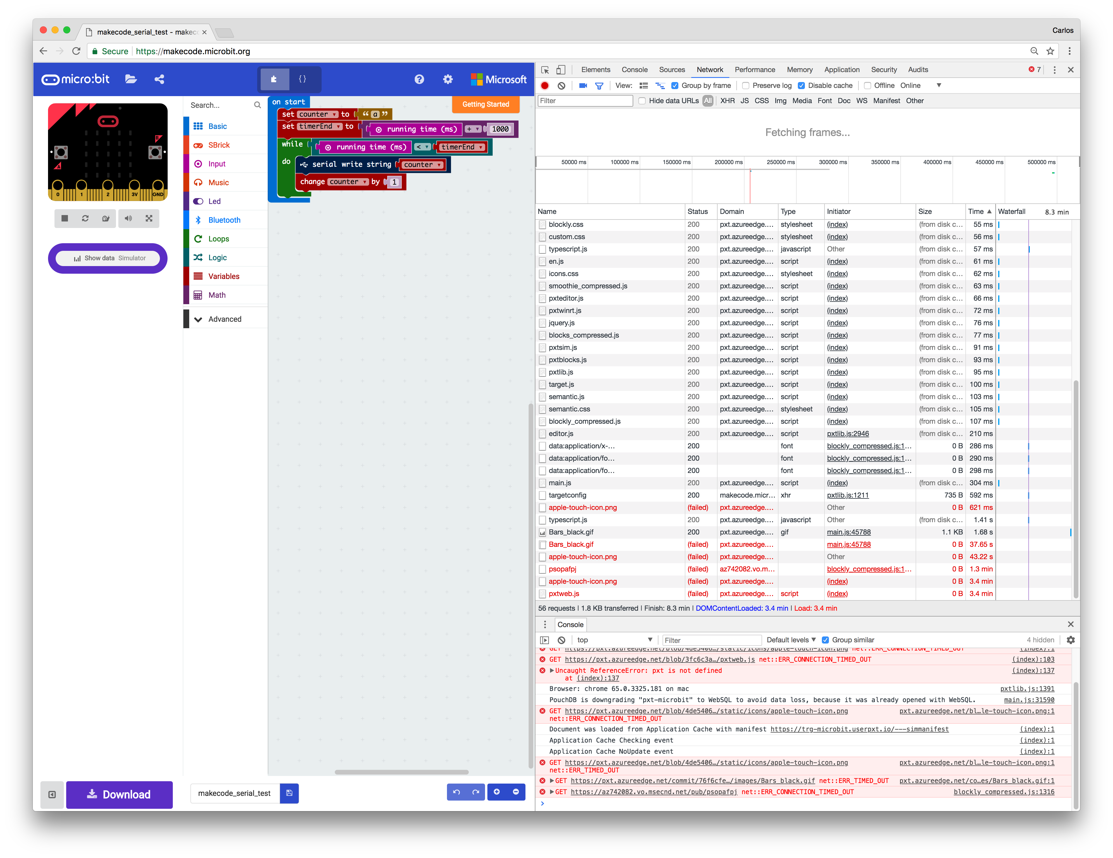 Server time-outs severely delay loading cached MakeCode editor · Issue #744 · microsoft/pxt ...
