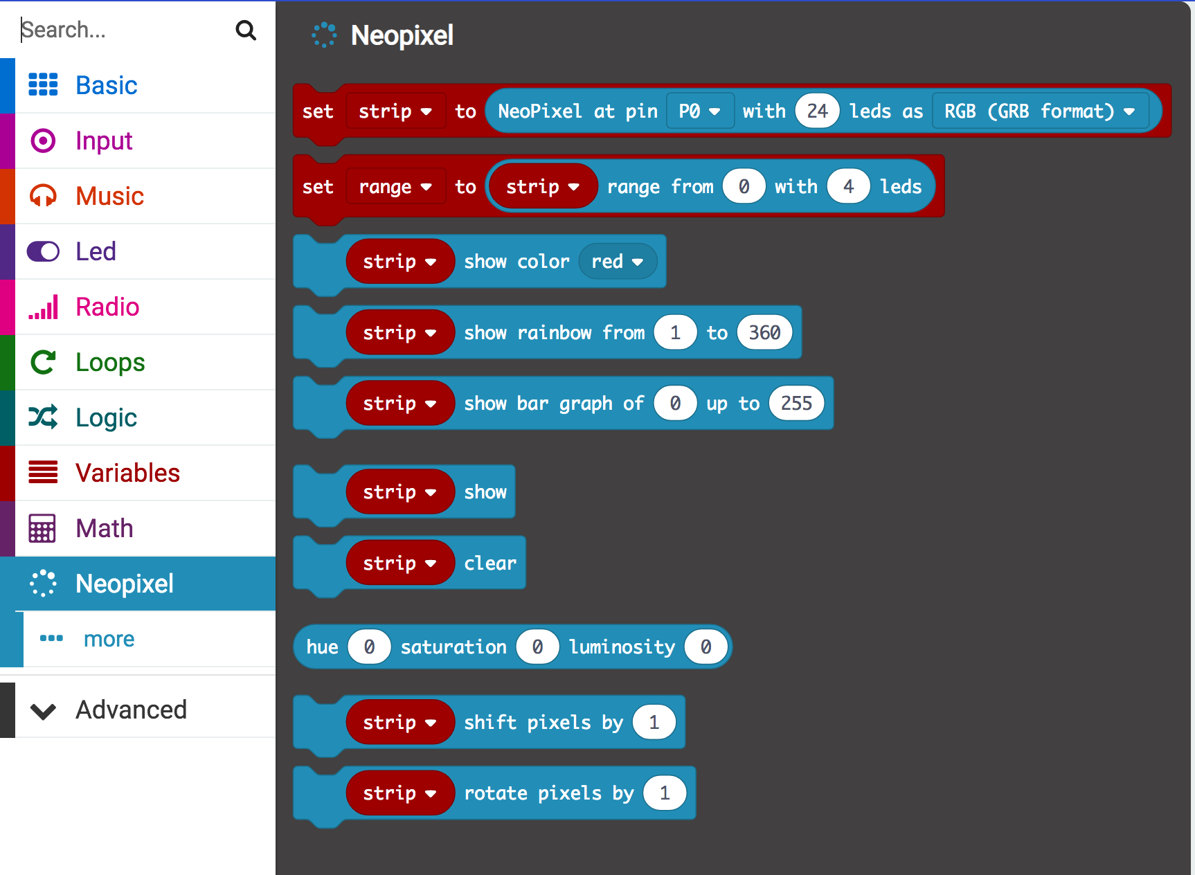 Remove left padding for blocks starting with fields · Issue #1132 · microsoft/pxt-microbit · GitHub