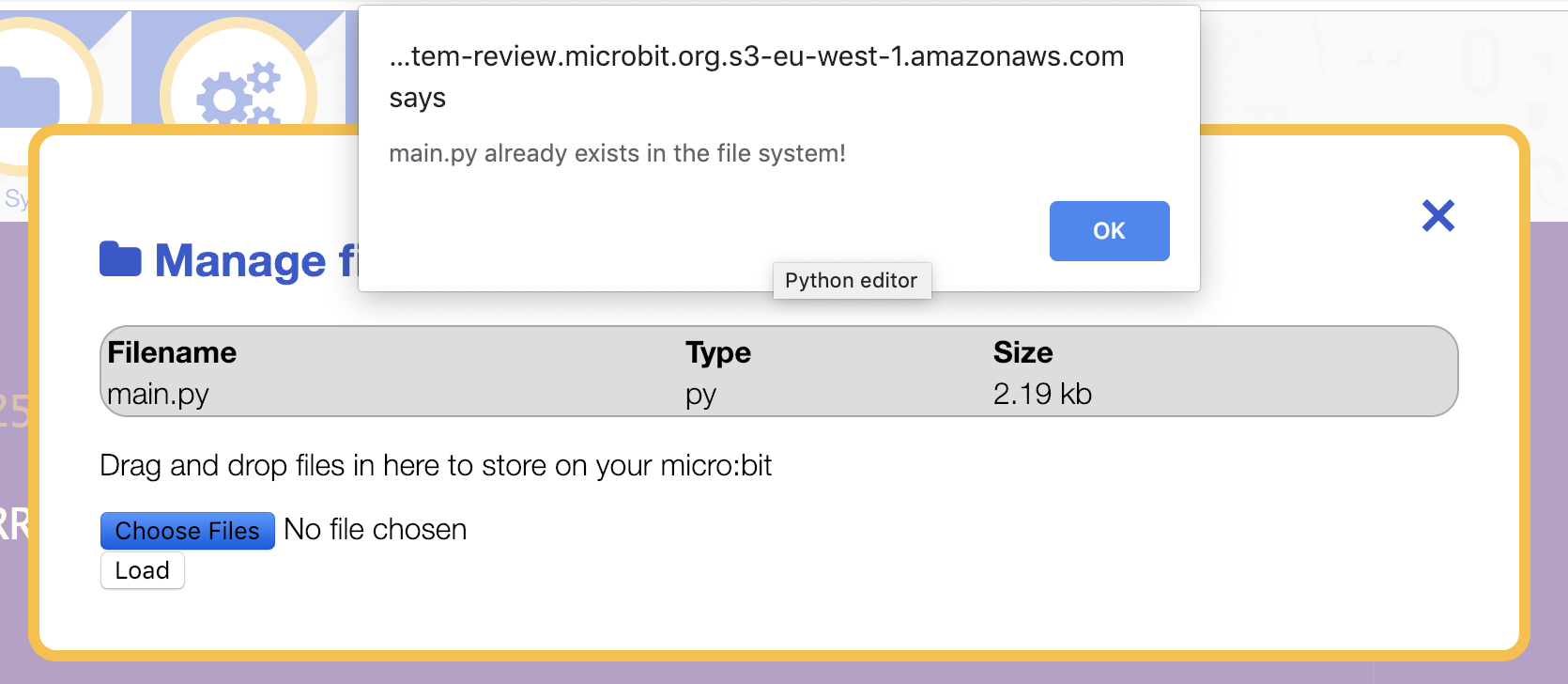 Fs Upload Main Py File · Issue 78 · Bbcmicrobit Pythoneditor · Github