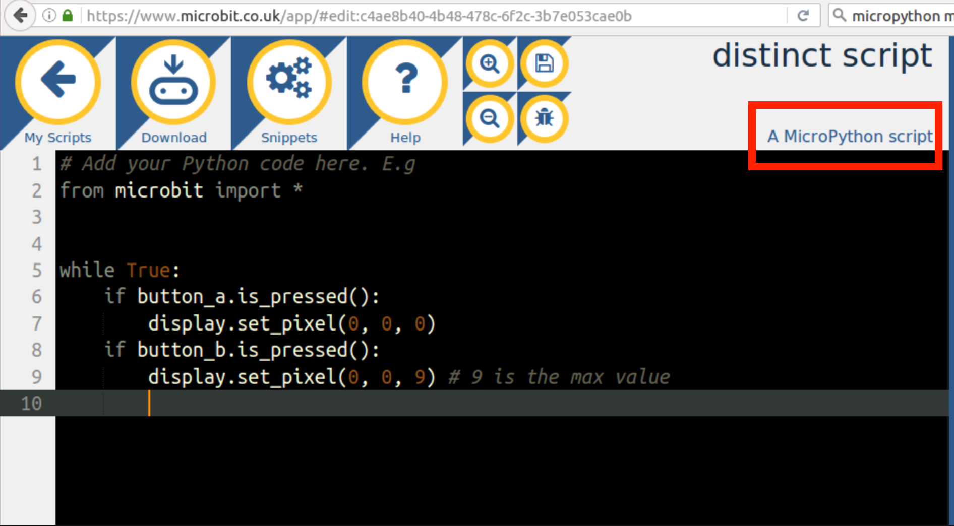 Remove Script Description · Issue 83 · Bbcmicrobit Pythoneditor · Github