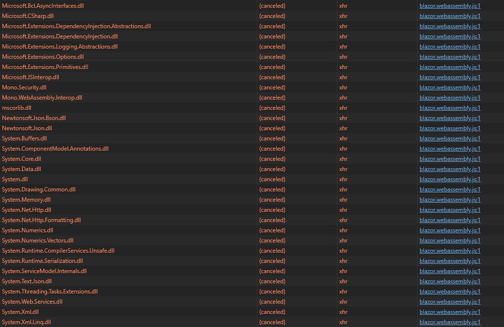 Failed to start platform. Reason: [object ProgressEvent] · Issue #12045 · dotnet/aspnetcore · GitHub