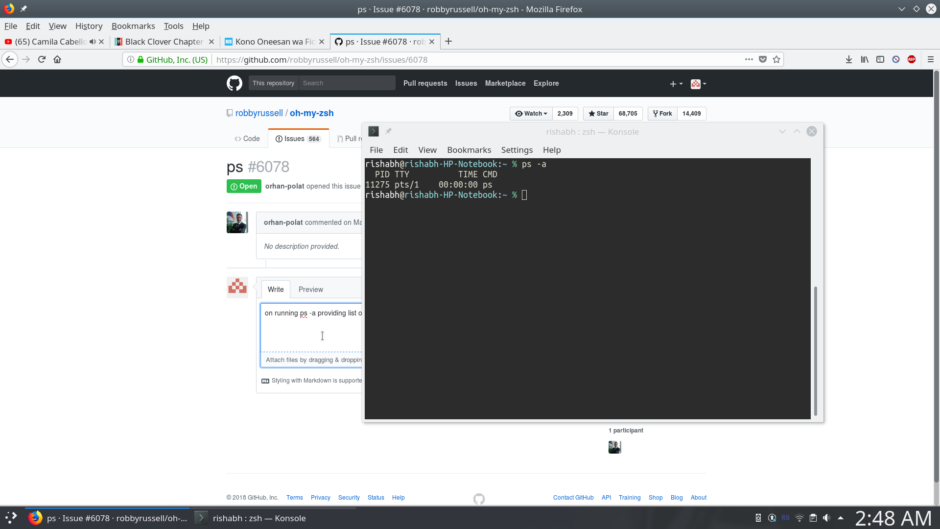 ps · Issue #6078 · ohmyzsh/ohmyzsh · GitHub