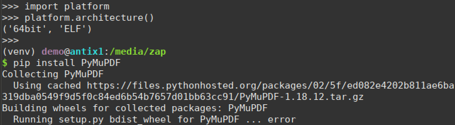 Installation Fails On Linux · Issue 1031 · Pymupdfpymupdf · Github