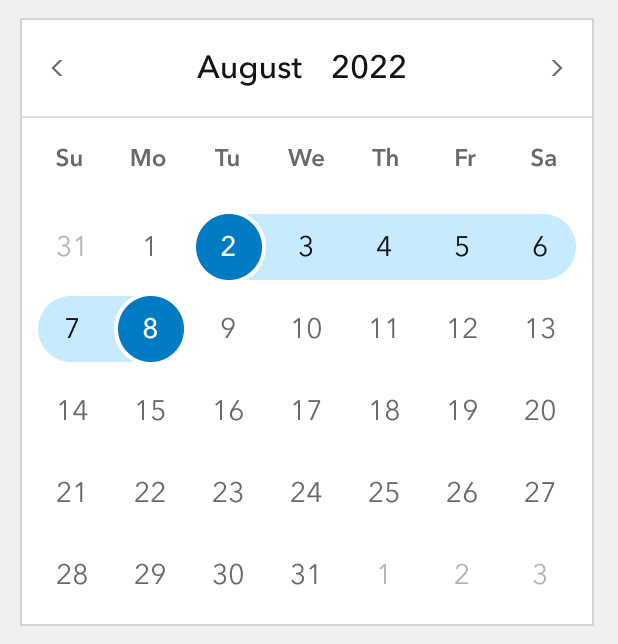 [Date Picker] Square End Date Bug · Issue #6214 · Esri/calcite-design-system · GitHub