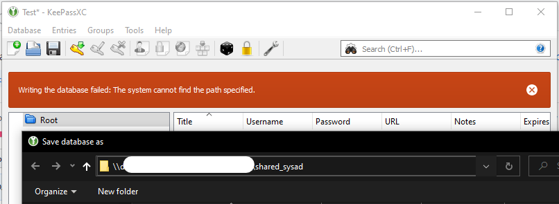 Cannot save new database to SMB share. · Issue #4809 · keepassxreboot/keepassxc · GitHub