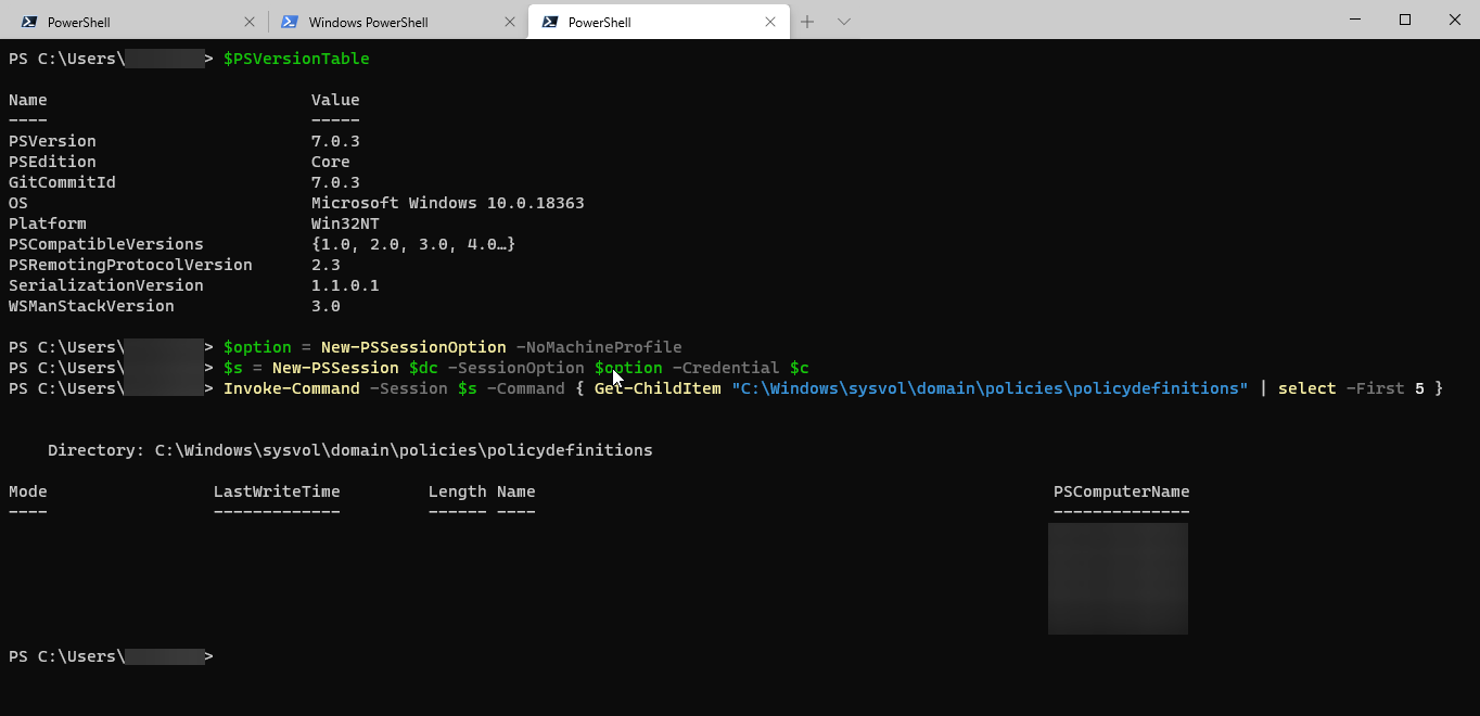 Invoke-Command returns incomplete data · Issue #13693 · PowerShell/PowerShell · GitHub