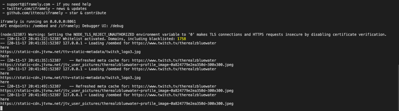 Twitch issues · Issue #302 · itteco/iframely · GitHub