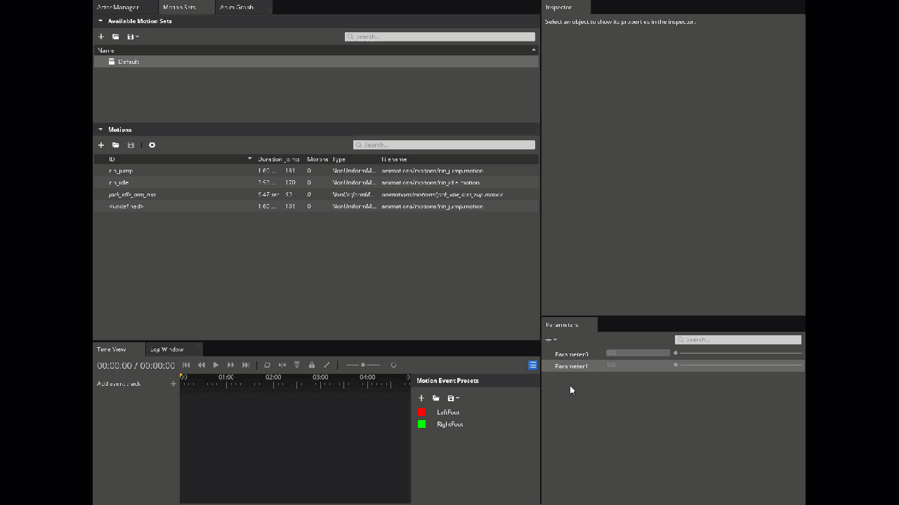 Animation Editor: Double clicking on a motion will force selection of ...