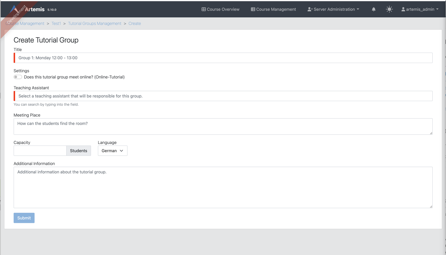 `Tutorial groups`: Allow instructors to create tutorial groups by stefanwaldhauser · Pull ...