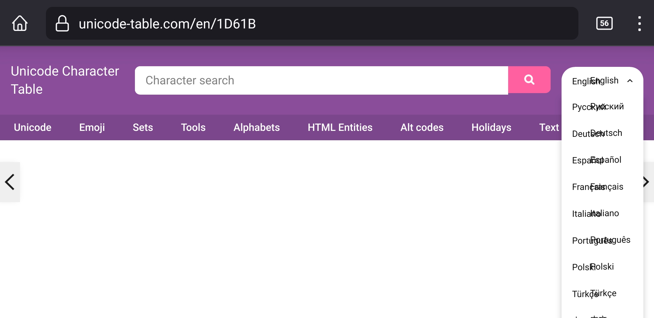 unicode-table.com - design is broken · Issue #111541 · webcompat/web ...