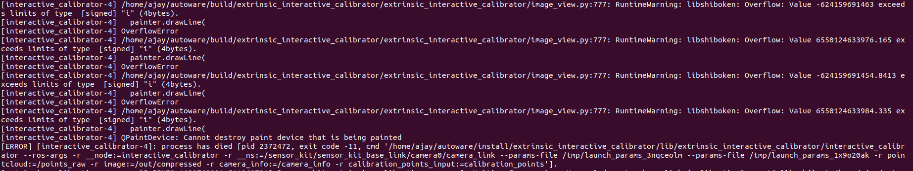 How to input object and image points to Extrinsic Interactive ...