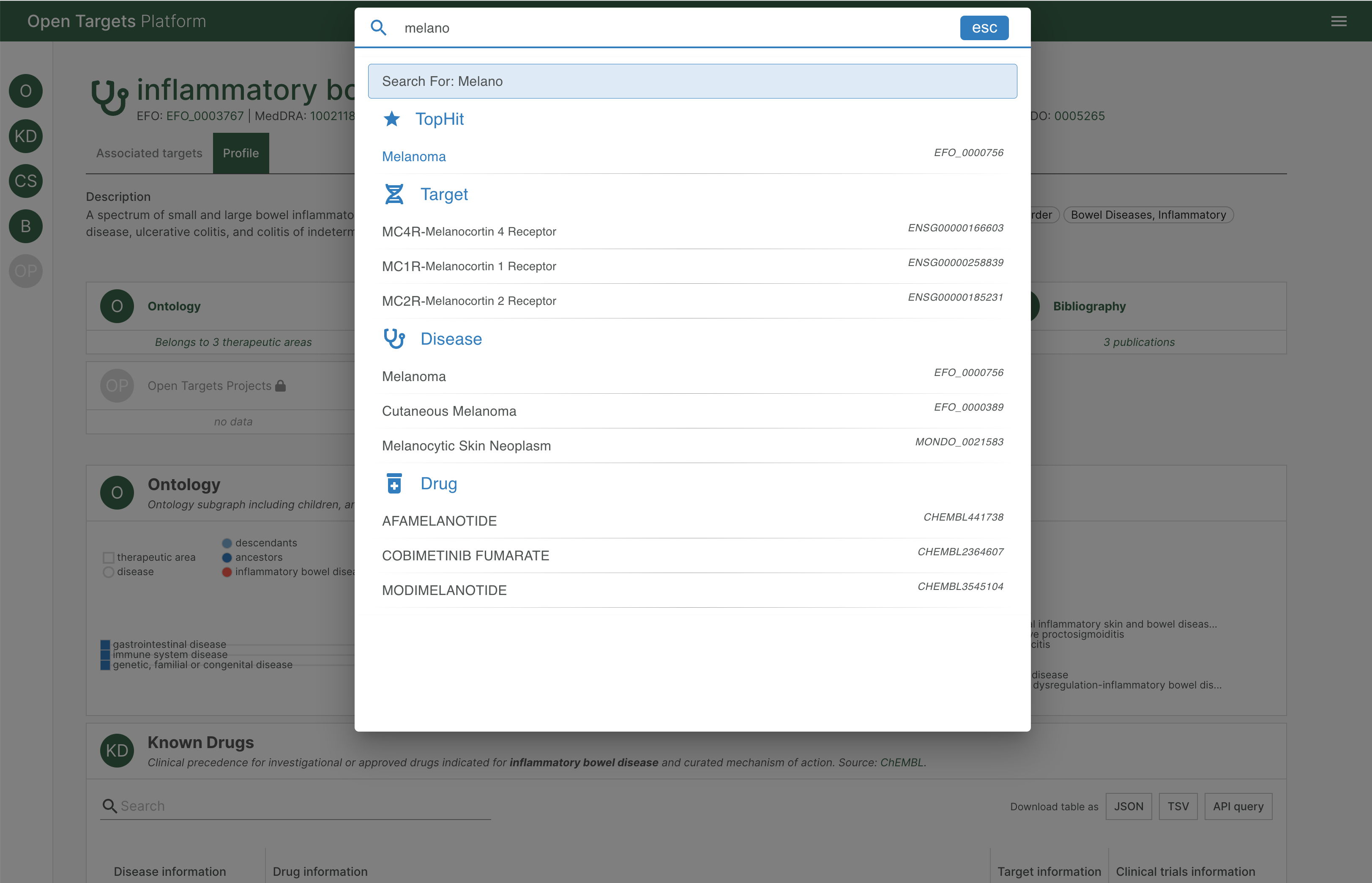 UI global search reimplementation · Issue #2765 · opentargets/issues · GitHub