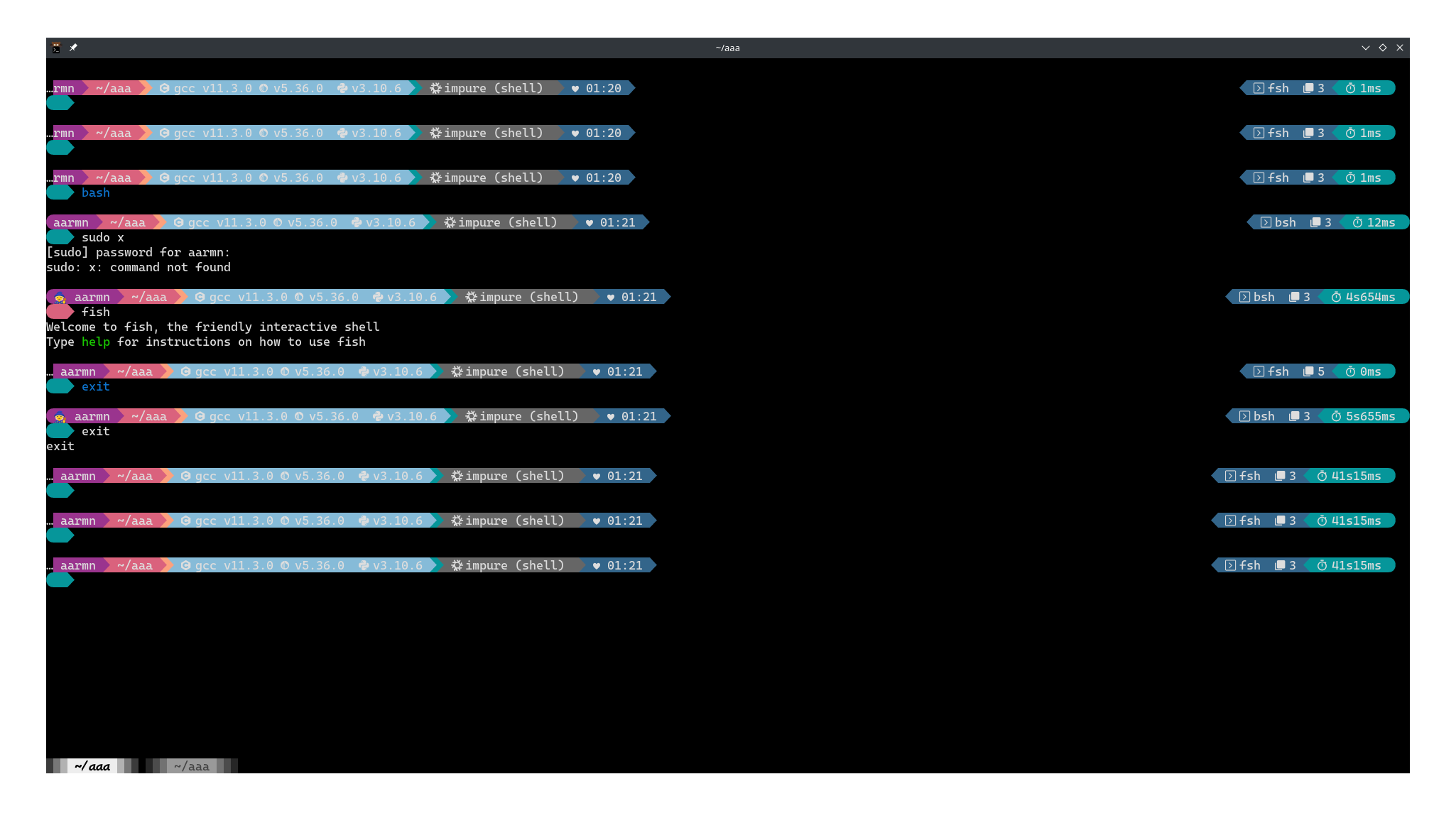 Starship fill is not working as expected on fish · Issue #4425 · starship/starship · GitHub