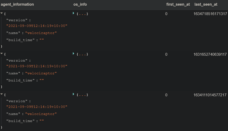 First Seen At time isn't fetched when using `clients()` in VQL · Issue #1448 · Velocidex ...
