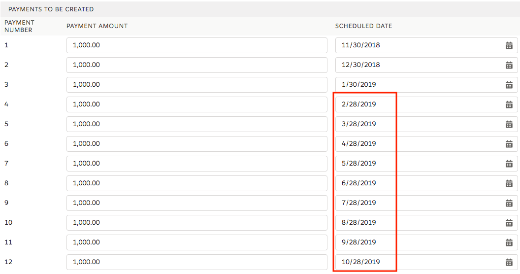 Inconsistent Scheduled Dates for Payments Created with Payment Wizard ...