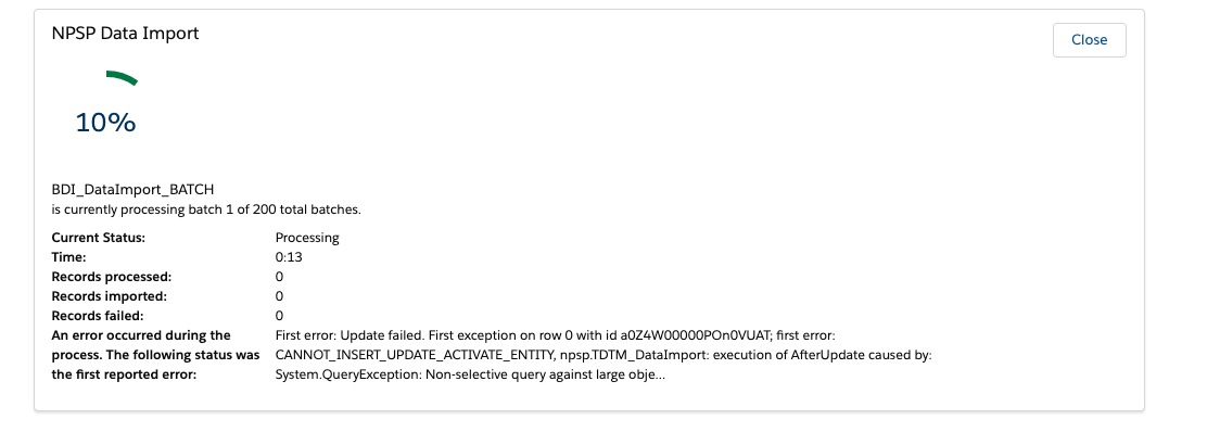 Batch Status Query Returns Non-Selective Query or 50,000 Row Limit ...