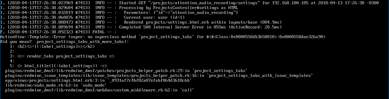 error in the configuration of projects · Issue #846 · danmunn/redmine_dmsf · GitHub
