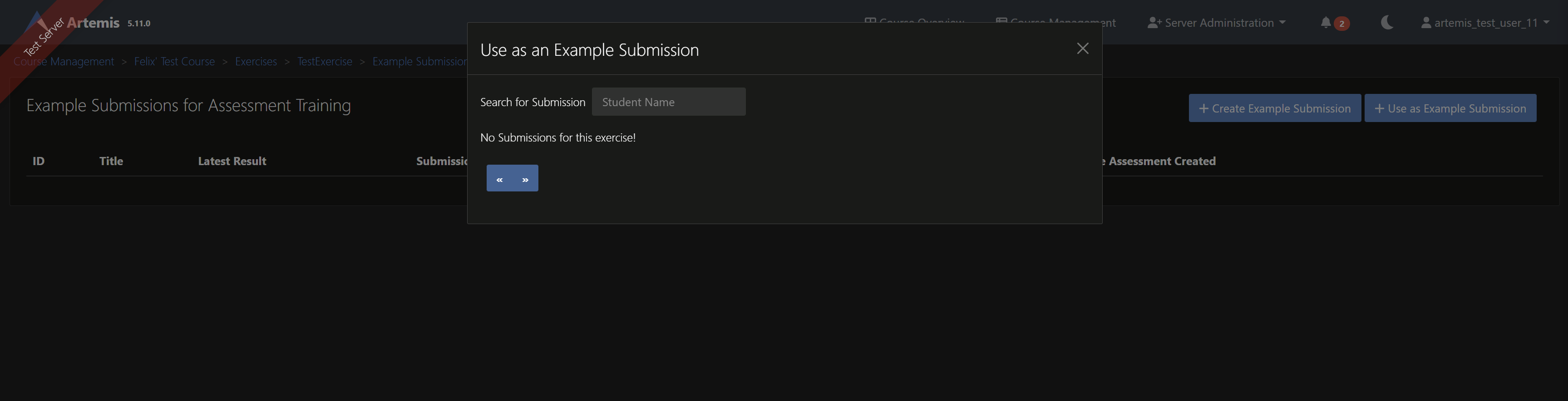 Cannot import student submission as example submission · Issue #5688 · ls1intum/Artemis · GitHub