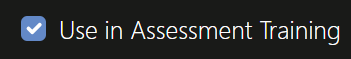 Replace "Use in Assessment Training" checkbox of example submissions ...