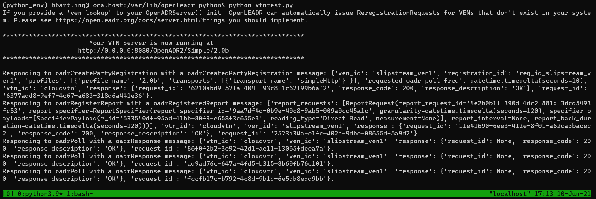 DR event help · Issue #72 · OpenLEADR/openleadr-python · GitHub